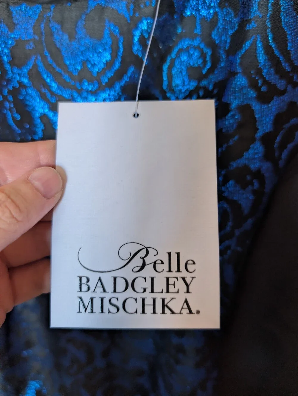 Badgley Mischka | Dresses | Nwt Belle Badgley Mischka Metallic Formal ...